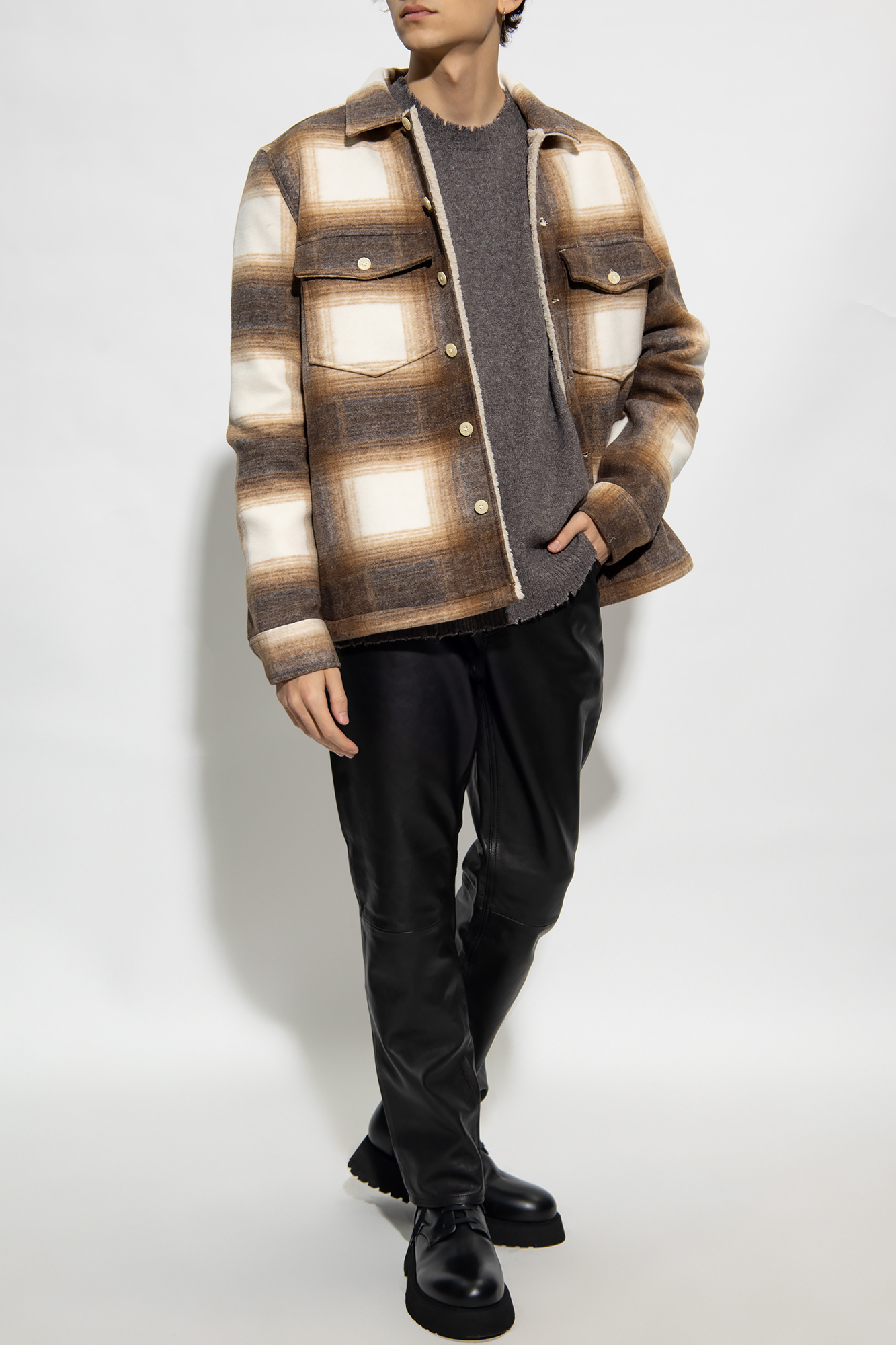Brown ‘gravity Insulated Jacket Allsaints Vitkac Gb